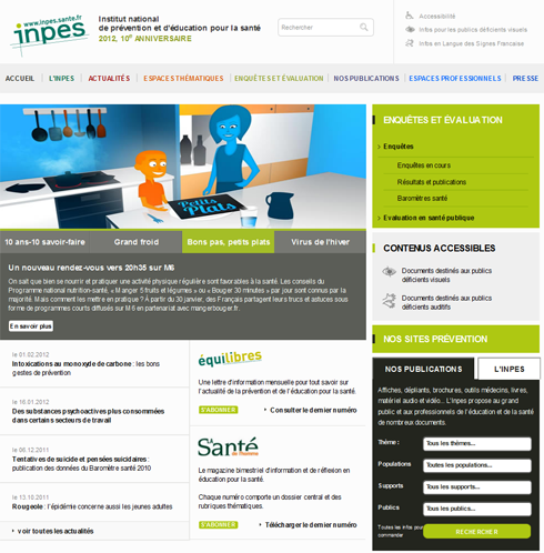 Le site de l'INPES fait peau neuve ! - Buzz-esanté