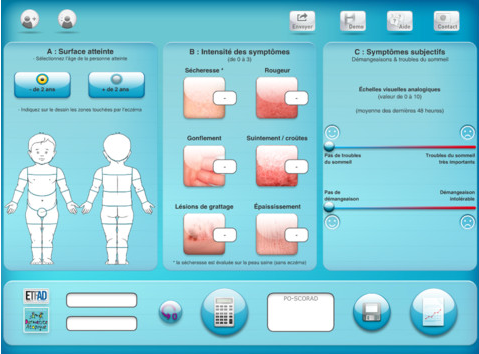 Application PO-Scorad pour reconnaitre les symptômes et évaluer l ...