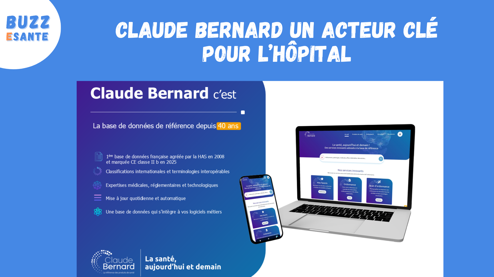 Claude Bernard un acteur clé pour l’hôpital - Buzz-esanté