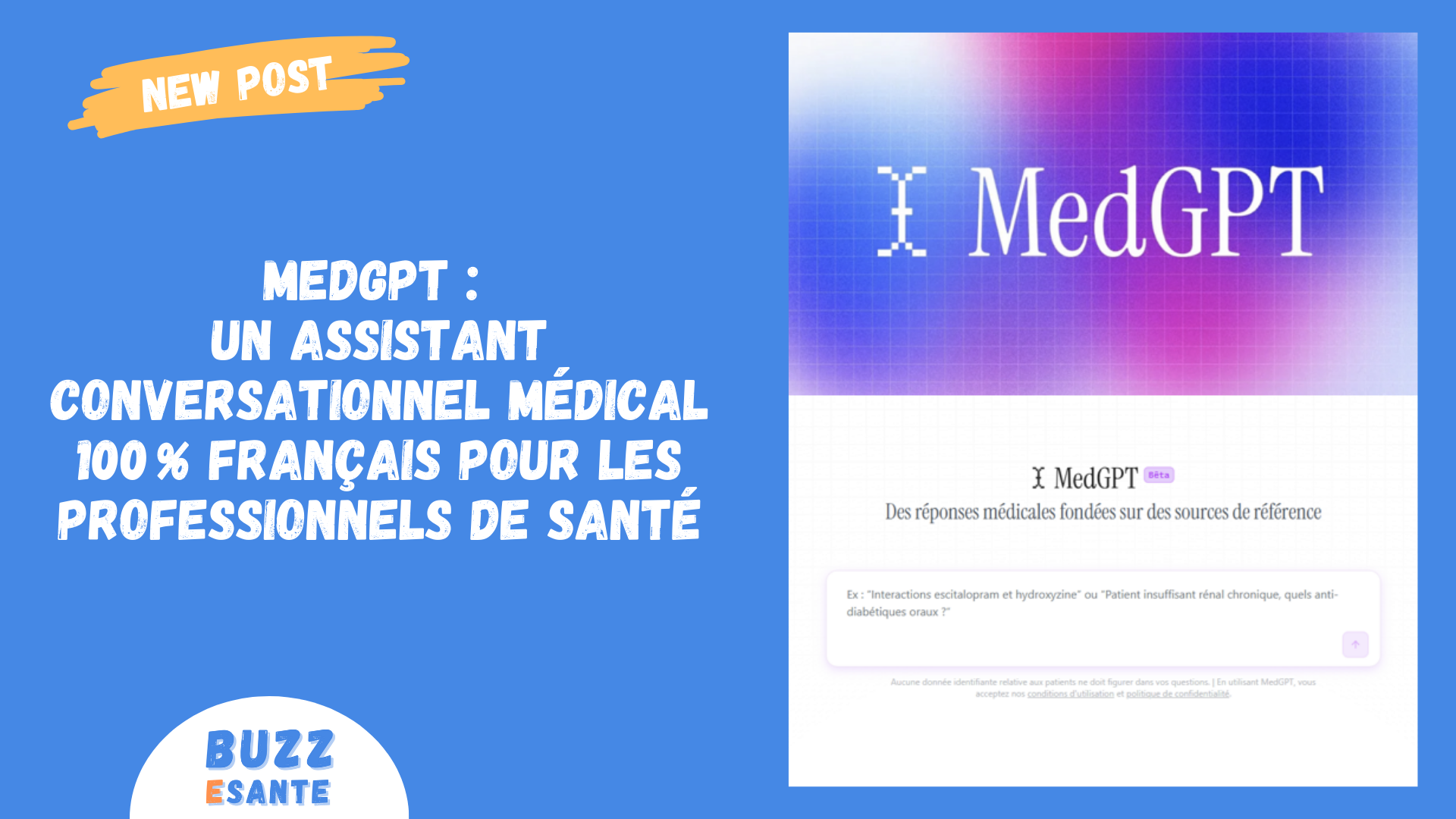 MedGPT : un assistant conversationnel médical 100 % français pour les ...